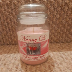Personalised Birthday Candle Label Sticker Gift, Place on Your ...