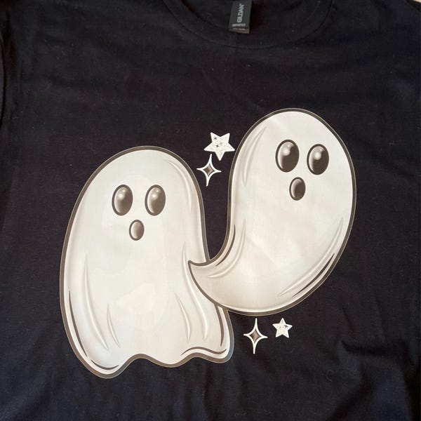 Cute Ghost DTF Transfers, Ghost Dtf Transfers, Halloween DTF Transfer ...