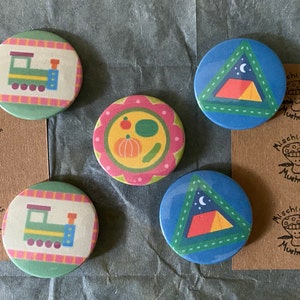 Bluey Inspired Bingo Bandit Chilli Buddy Chloe Lucky Pin Badges Button ...