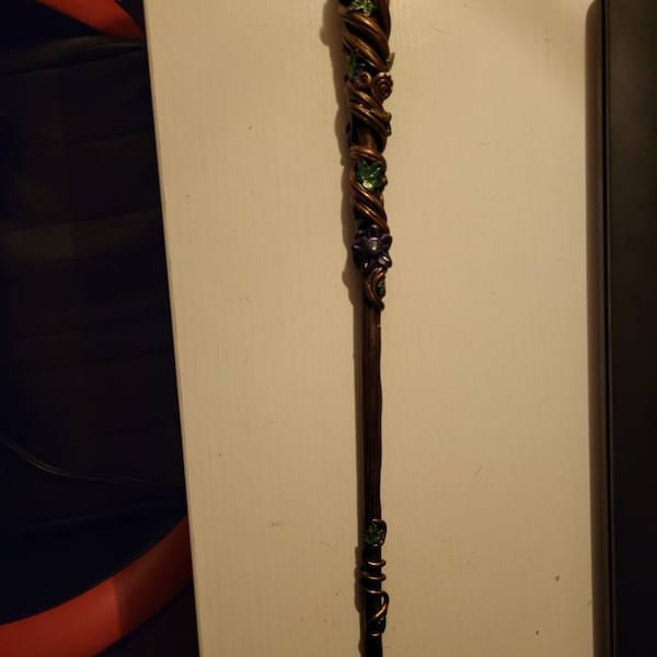 Amethyst Crystal Wand -fairy Wand-wizard Witch Wand-nature Wand - Etsy