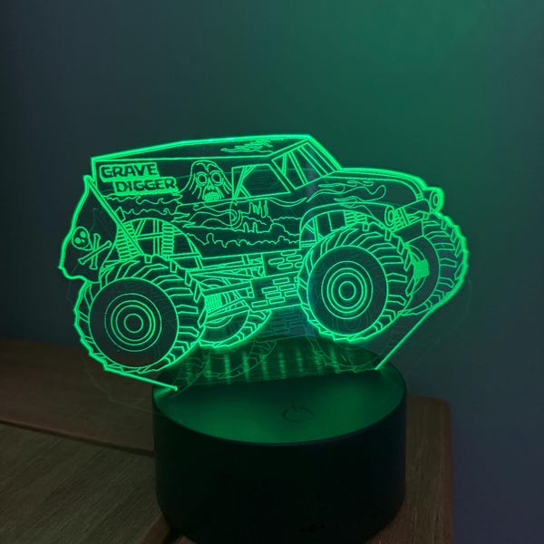 Personalised Company Logo LED Display Light With Wooden Base - 7 LED ...