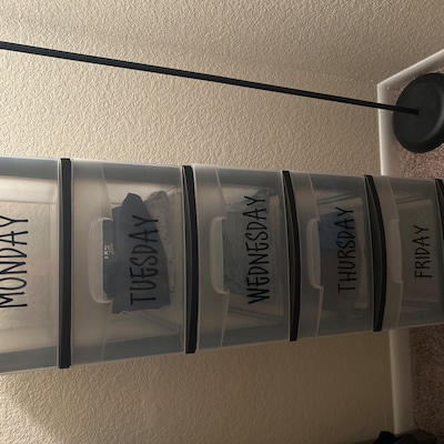 Days of the Week Label Set decals Only - Etsy