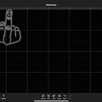Middelvinger Svg, Hand Sign Svg, Vector Cut-bestand voor Cricut ...