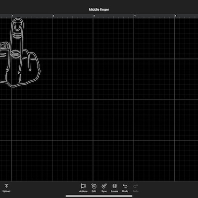 Middle Finger Svg, Hand Sign Svg, Vector Cut File for Cricut ...
