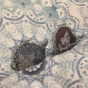 Fear & Hunger Charms Single-sided Clear Acrylic - Etsy