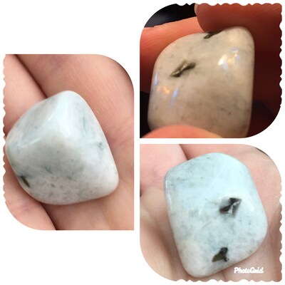 Medium Rainbow Moonstone, Tumbled Rainbow Moonstone, Blue Flash ...