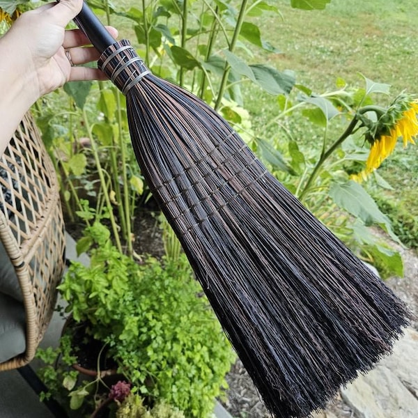 Magnificent Black Broom: Handcrafted Sorghum Broom With Color Splash - Etsy