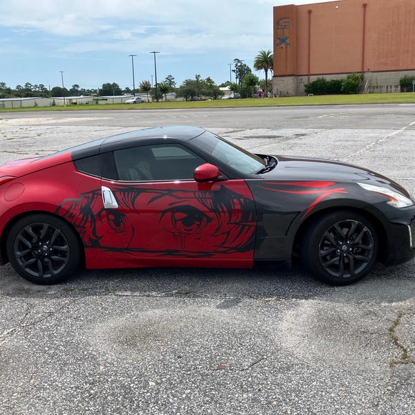 Large Japanese Dragon Car Side Decal - Vinyl Graphic Dragon Sticker for ...