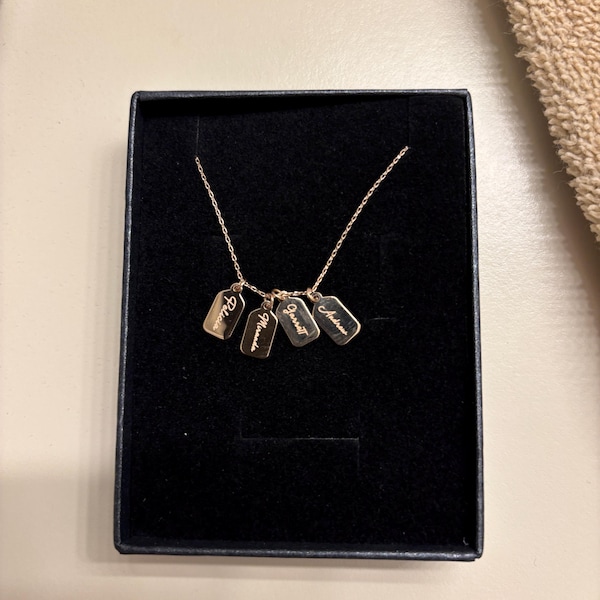 14k Gold Personalized Minimal Initial Star Lariat Necklace Initial Drop ...