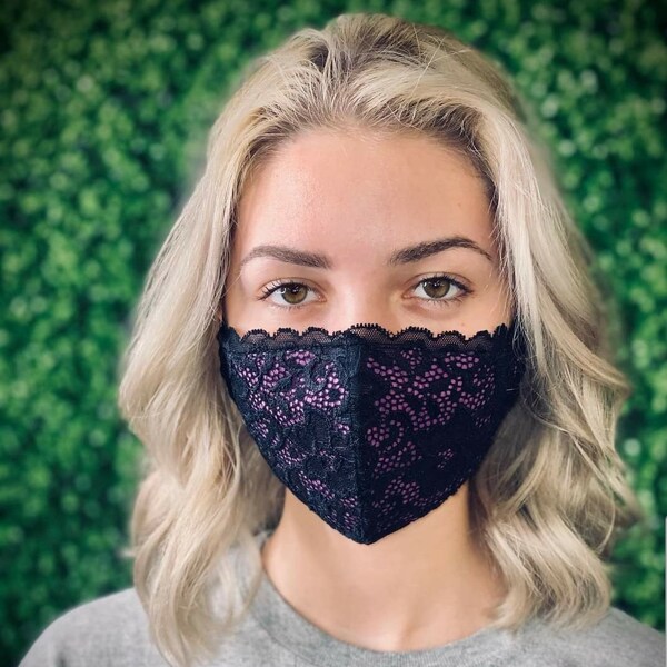 Lace Face Mask / Designer Face Mask / Cotton Face Mask / Wedding Face ...