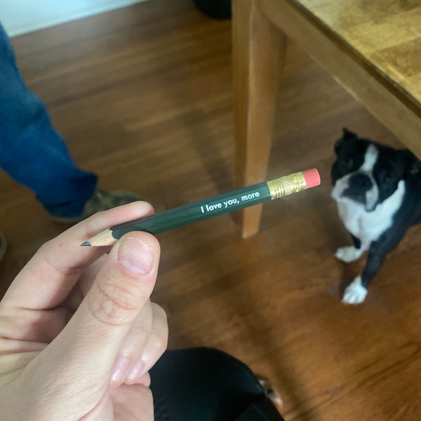 Custom Imprinted Hex School Pencils (1 or No Lines of Text) - Etsy