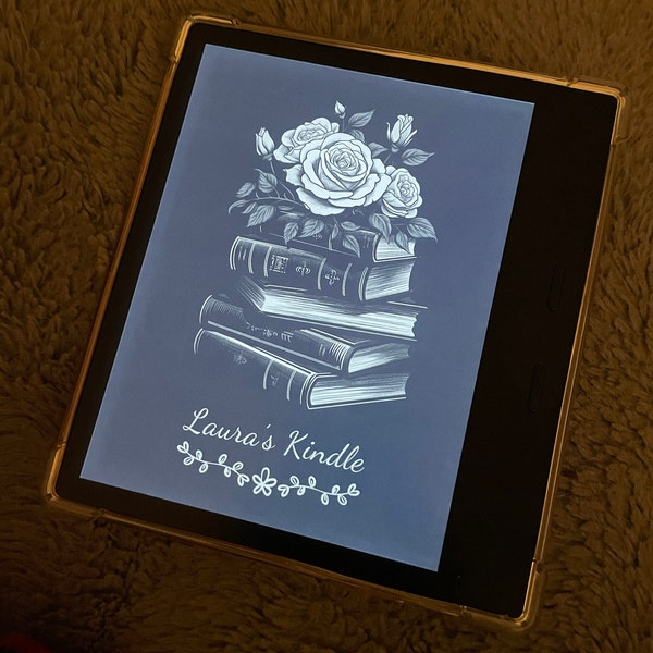 YOUR NAME Personalized Kindle Lock Screen, Wallpaper for Kindle ...