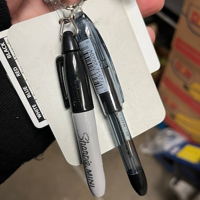 Sharpie and Pen Keychain Badge Reel Sharpie Badge Reel Pen Keychain ...