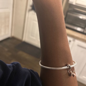 BRAND NEW Pandora Rose Gold Plated Deep Purple Pansy Flower Charm ...