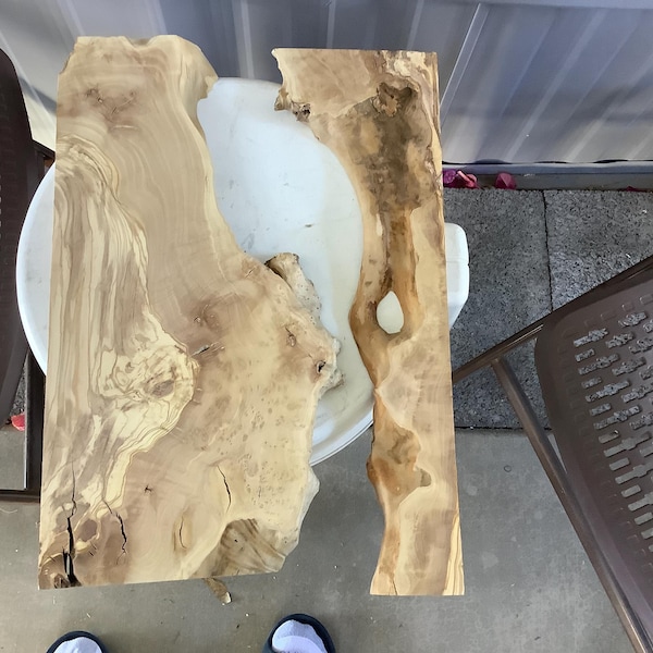 48" X 50" Olive Root Slice Live Edge Code (A-11) - Etsy