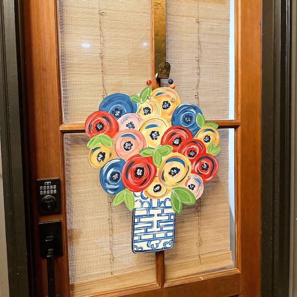 Spring Door Hanger - Summer Door Hanger - Spring Decor - Spring Door ...