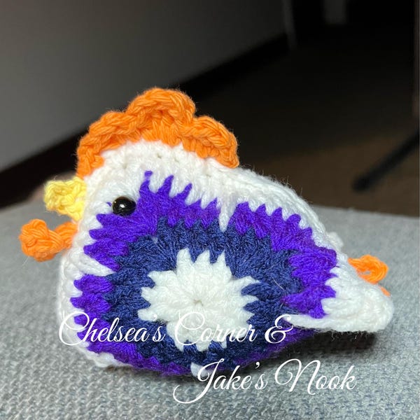 Crochet Pattern: Granny Square Chicken - Rustic Hen Crochet Decor ...