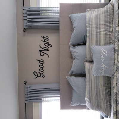 Good Night Metal Wall Decor Metal Wall Art Bedroom Decor - Etsy