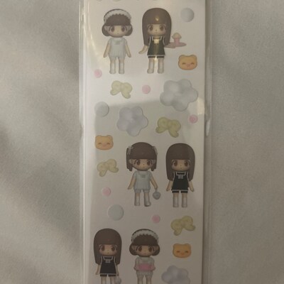 Kawaii Kpop Toploader Deco Sticker Sheet, Korean Word Chat Bubble ...