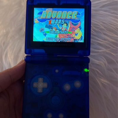Gameboy Advance SP Transparent Clear Red IPS V2 Screen Mod - Etsy