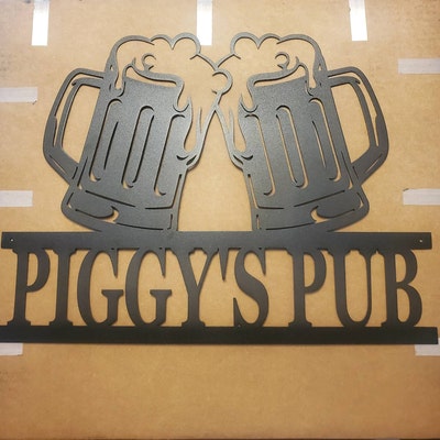 Beer Mug Monogram Sign, Custom Bar Theme Sign, Cheers - Etsy