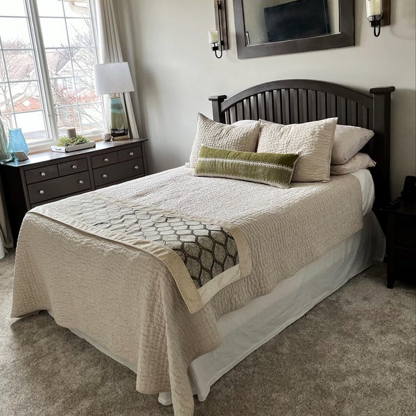 Handmade Bed Runner, Rug Pattern Mustard,red&black Colors 20/78" Inches ...