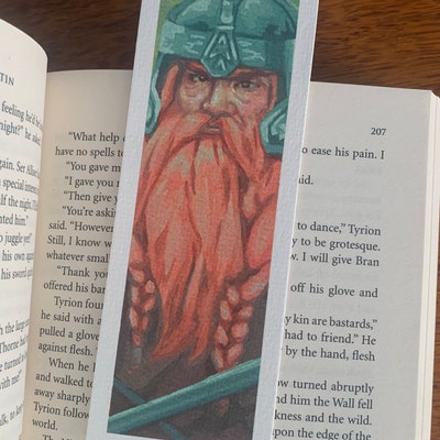 Valiant Soldier Art Print of Hand-painted Fantasy Bookmark - Etsy
