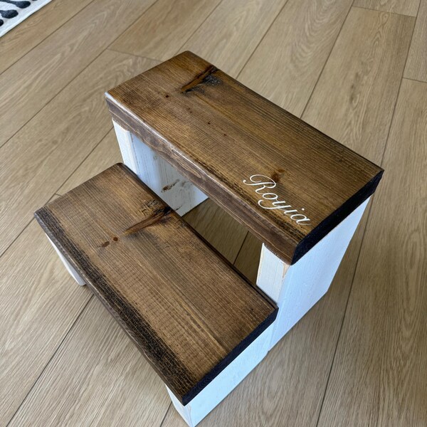 Personalized Modern Kids Step Stool, Personalized Kid Step Stool ...