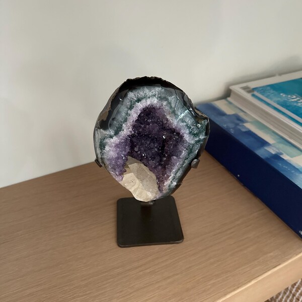 13in/9.9lb AAAA Statement XXL Big Teeth Deep Purple Amethyst Specimen ...