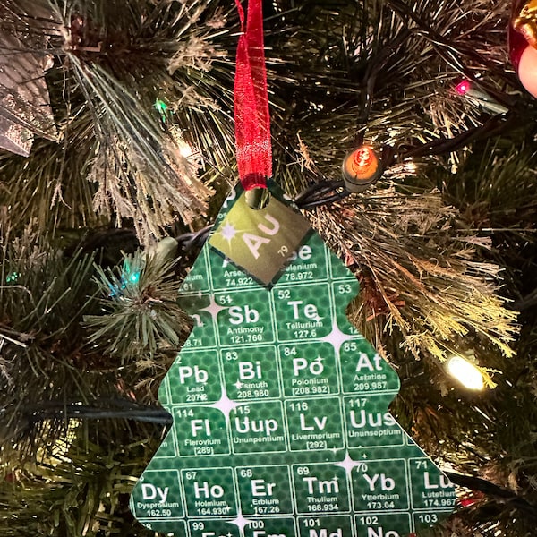 Chemist-tree Metal Christmas Ornament, Chemistry Ornament, Chemistry ...