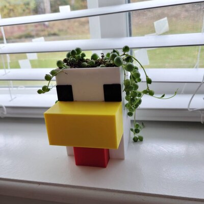 Minecraft Chicken Planter / Pencil Pen Holder, Minecraft Mojang Bird ...