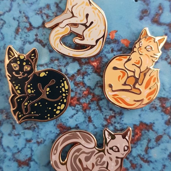 Jupiter's Moons Cat Planet Pins - 1" Mini Space Cat Enamel Pins - Etsy