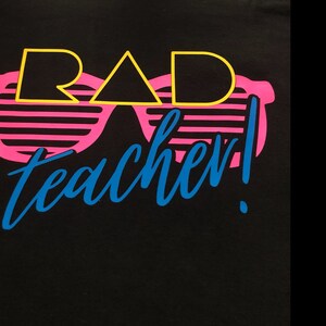 Rad Teacher SVG, DXF, & PNG, Files, Cricut, Silhouette, 80's, 80s ...