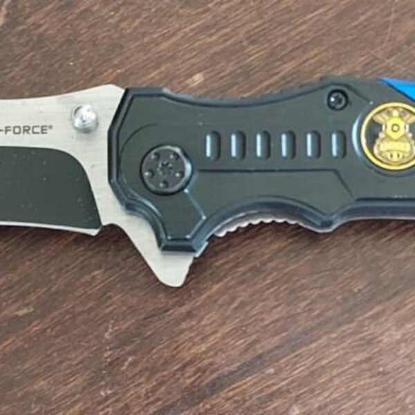 Personalized POLICE POCKET KNIVE for Knives Engraved Law Enforcement ...