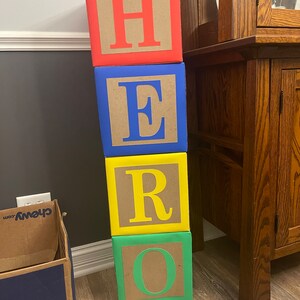 Alphabet & Number Blocks 10x10 Life Size Blocks for - Etsy UK