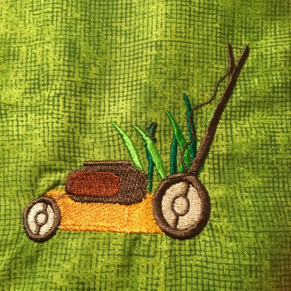 Lawn Mower - Machine Embroidery Design, Embroidery Designs, Machine ...