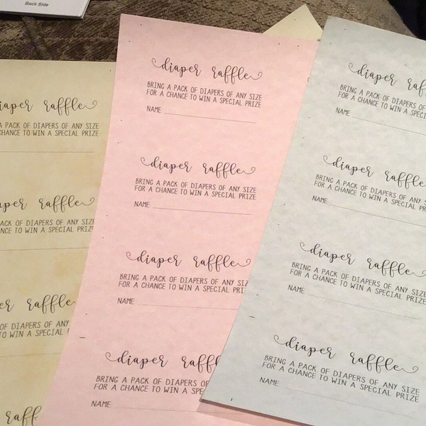 Printable Diaper Raffle Kit, Baby Shower Games, DIY Diaper Raffle ...