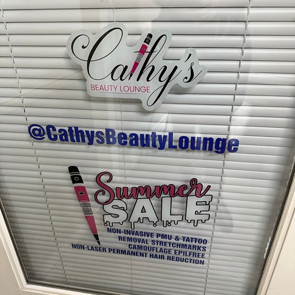 Custom Window Static Cling Decals | Static Cling Signs | Storefront ...