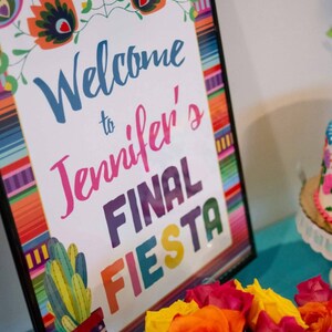 Final Fiesta Sign Final Fiesta Welcome Sign Fiesta Bachelorette Party ...