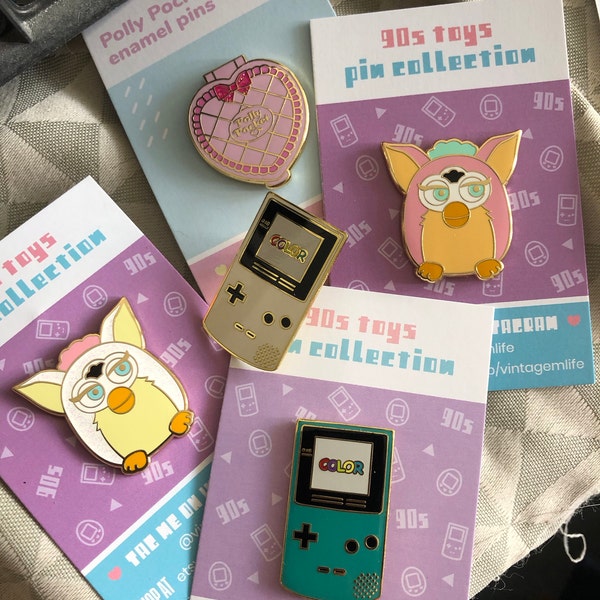 My PASTEL GAMEBOY PIN - Retro Gameboy Color Pin - Nostalgia Pins in ...