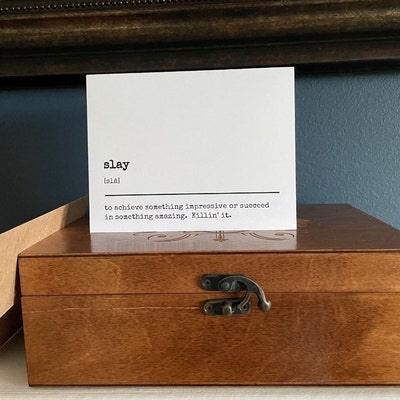 SLAY Funny Congrats Card New Grad Encouragement Card for Her Killin' It ...