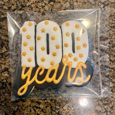 Lettered Number 100 Years Cookie Cutter/multi-size/dishwasher Safe ...