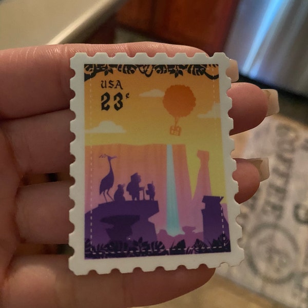 Up Postage Stamp Sticker/ Adventure is Out There Vintage Disney Pixar ...