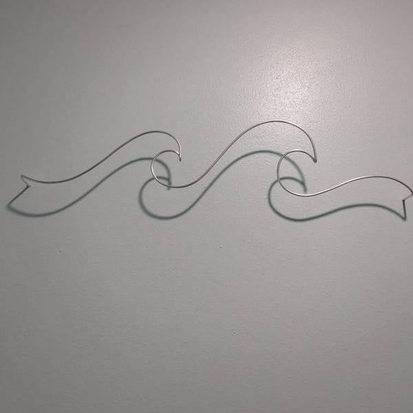 Ocean Waves Wire Art | Single Line Wire Art | Waves Wall Art - Etsy