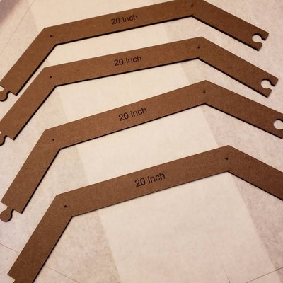 Teardrop Stained Glass Layout Frame, Stained Glass Jig, Stained Glass ...