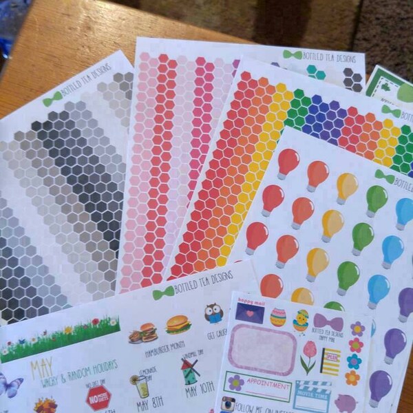 May Wacky & Random Holiday Stickers (set of 16) Item #189 - Etsy
