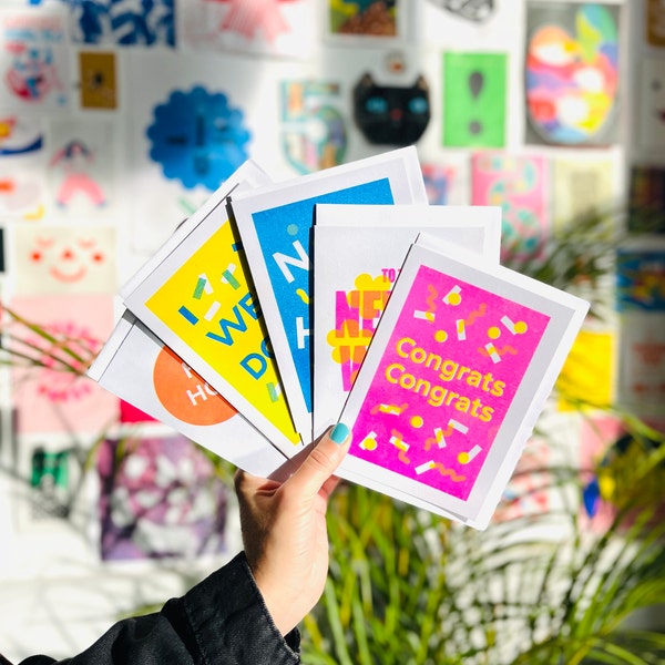 A3 Pink & Yellow Risograph Colour Chart - Large Riso Print / Wall Art ...