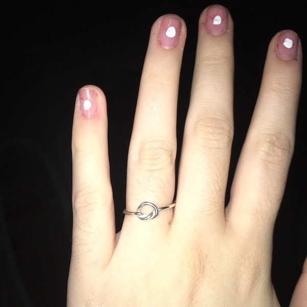 2 Friendship Knot Rings - Set of Two Best Friends Rings - Bridesmaid ...