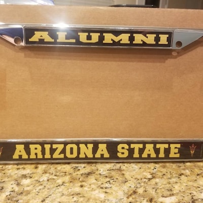 Arizona State University Alumni Pitchfork Logo Chrome License - Etsy