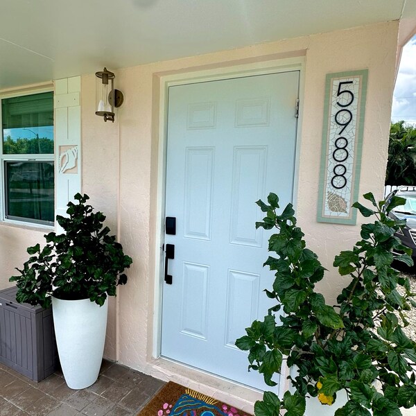 Address Number Sign - Black Metal House Numbers - Handcut/handcrafted ...